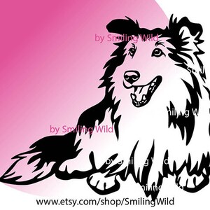 Sheltie Svg Dog Breed Svg Vector Graphic Art Artwork Sheltie Laser Cut ...