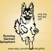 German Shepherd Running Svg Dog Clipart Cut File Cuttable Vector ...