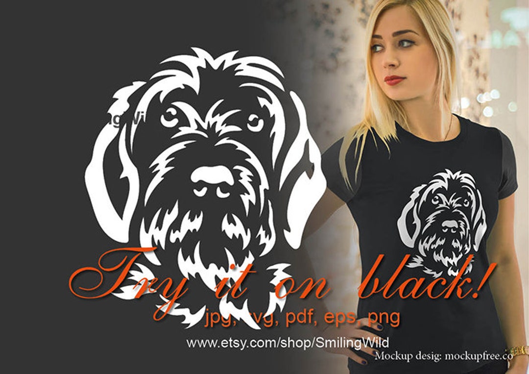 Wirehired Pointing Griffon Svg Dog Face Clip Art Portrait, Pointing ...