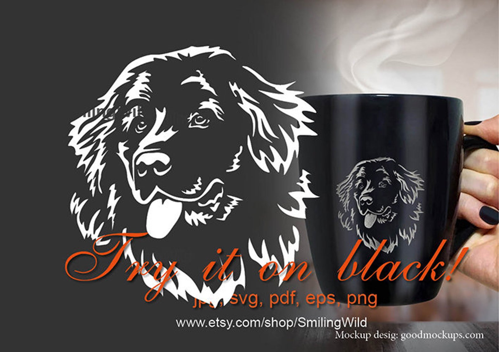 Newfoundland Dog Svg Vector Graphic Artwork Cut File - Etsy