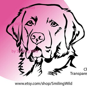Labrador Retriever Clipart Svg Vector Graphic Art Lab Head Portrait Cut ...