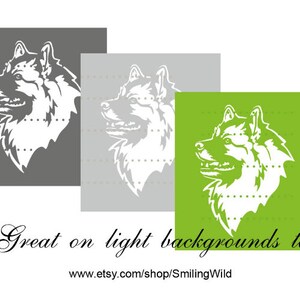Wolfspitz Svg, Keeshond Clip Art Cuttable Portrait, Keeshond Vector ...