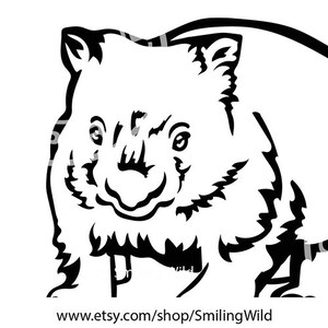 Wombat Svg Clip Art Vector File Australian Animal Cuttable - Etsy Australia
