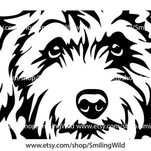 Labradoodle Face Svg Vector Graphic Art Labradoodle Cut File Cuttable ...