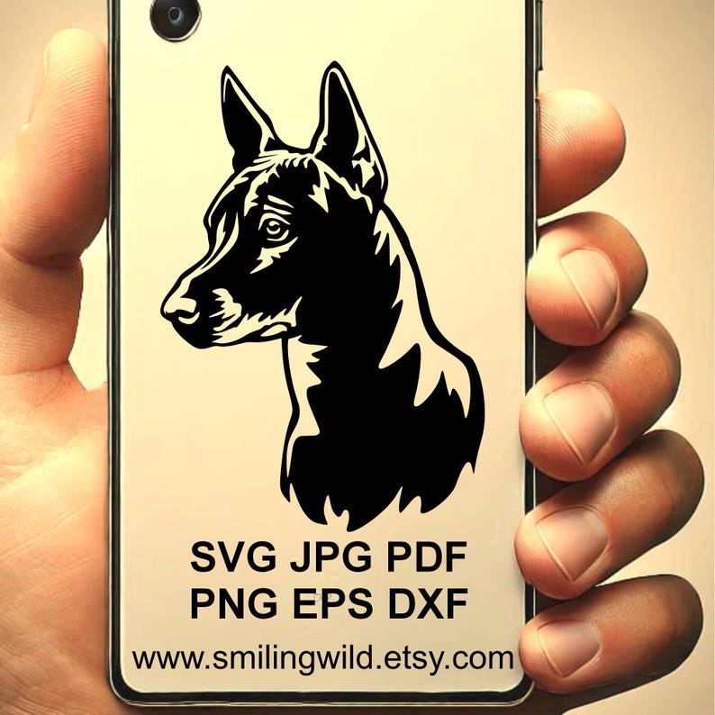 Xoloitzcuintle Dog SVG & PNG, DXF Xolo Clipart – Realistic Black ...