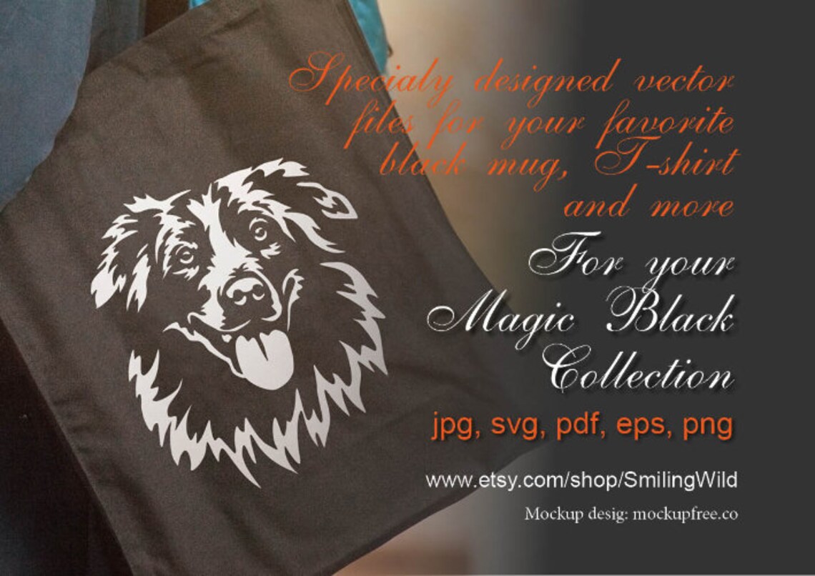 Australian Shepherd Svg Aussie Dog Clipart Vector Graphic Art - Etsy