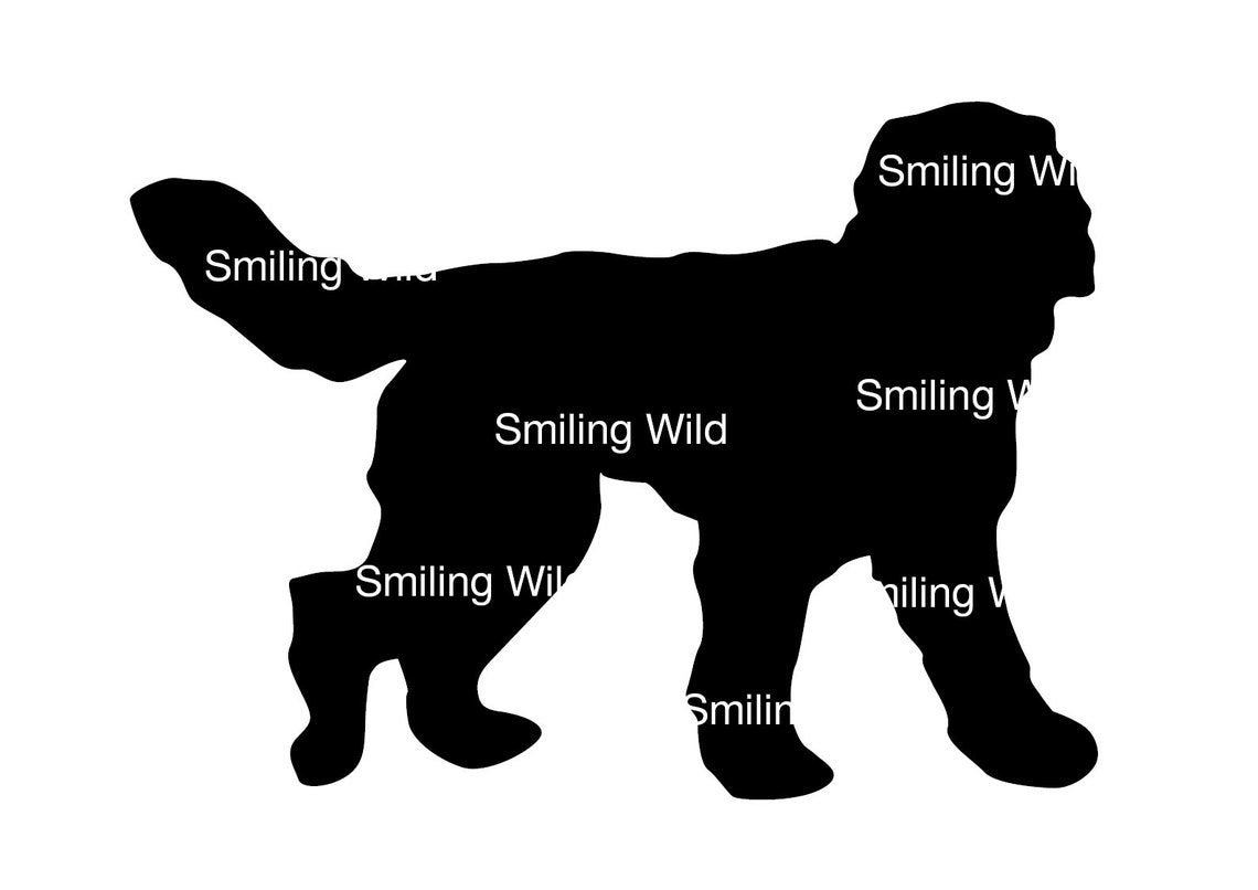 Labradoodle Silhouette Svg Dog Vector Graphic Art Labradoodle - Etsy