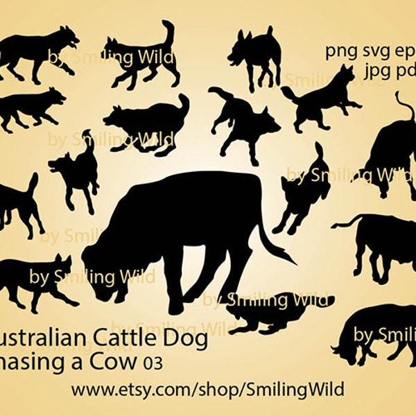 Cattle Dog Svg - Etsy
