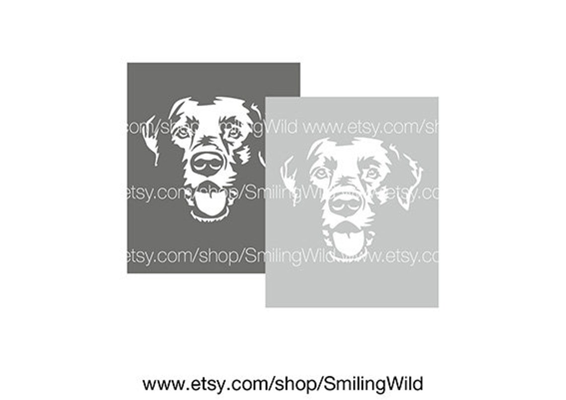 Labrador Retriever White Svg Vector Graphic File for Black - Etsy