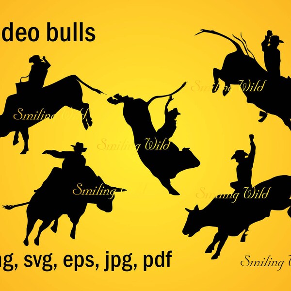 Bull Rider Svg - Etsy