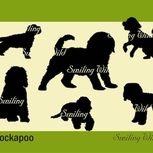 Cockapoo Silhouette Svg Printable Gift Png Clipart Cockapoo Instant ...