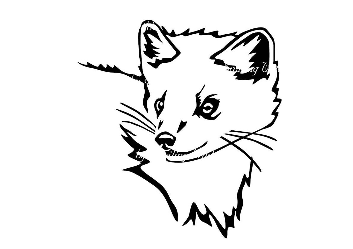 Pine Marten Art Clipart Svg Cut File Pine Marten Vector - Etsy