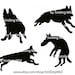 German Shepherd Svg Silhouette Running Dog Vector Art Jumping Shepherd ...