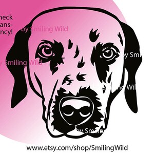Dalmatian Dog Breed Svg Portrait Dalmatian Clipart Laser Cut File ...