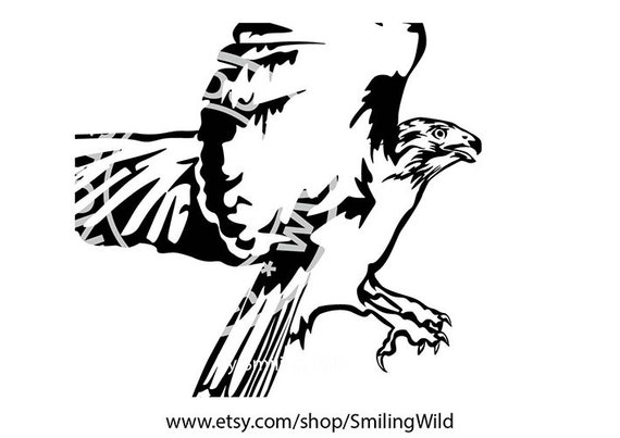 Red Tail Hawk Silhouette