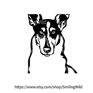 Smooth Collie Svg Dog Clip Art Vector Graphic Illustration Smooth ...