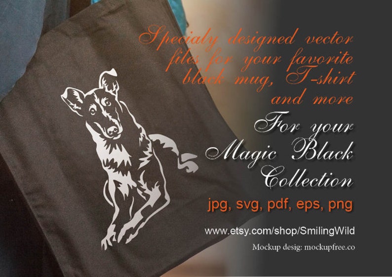 Smooth Collie SVG, Dog White Vector Art, Cuttable Design (digital ...