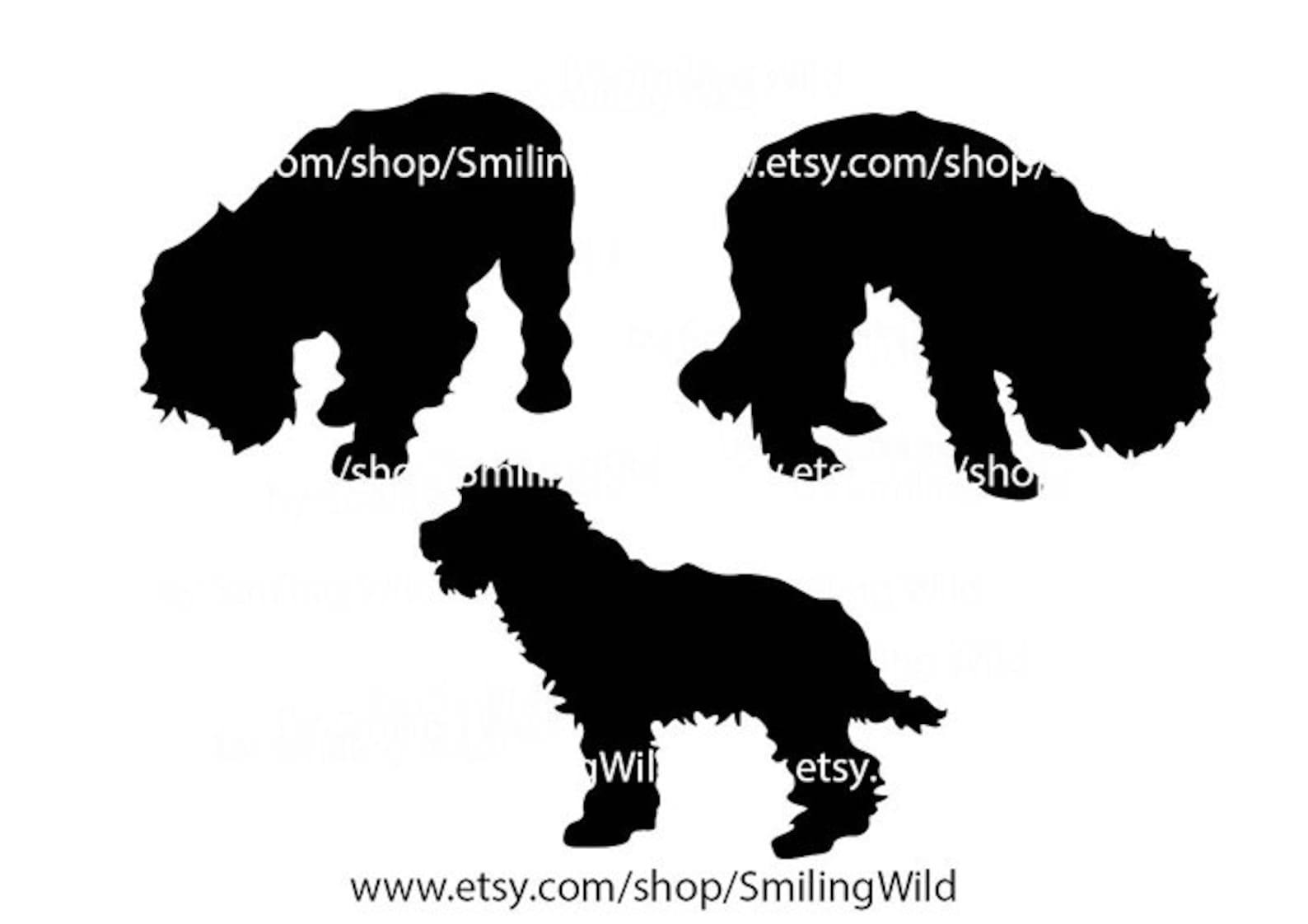 Cockapoo Svg Silhouette Dog Vector Graphic Art Cockapoo Cut - Etsy UK