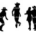 Western Dances Svg Line Dances Svg Cowboy Dance Svg Clipart Vector ...