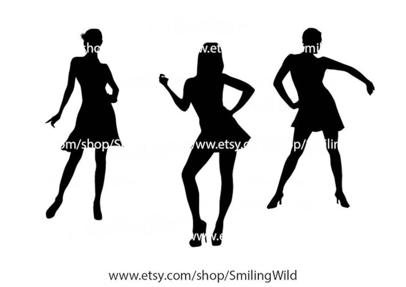 Salsa Dance Svg Latin Dance Silhouette Cut Out File Clipart - Etsy