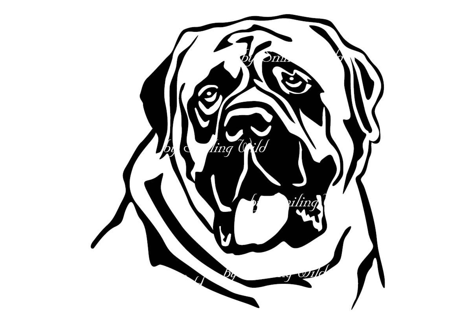 Dog Png English Mastiff Clipart Svg Vector Graphic Art Eps - Etsy