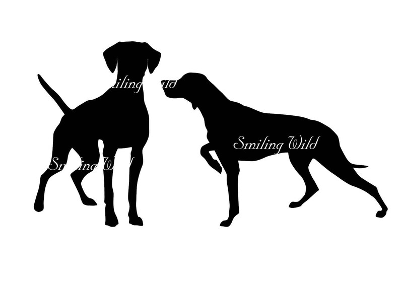 English Pointer Svg Silhouette Png Clipart Cutout File English - Etsy ...