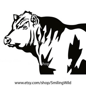 Black Angus /02/ Svg Vector Graphic Artwork Cattle Digital Design Angus ...