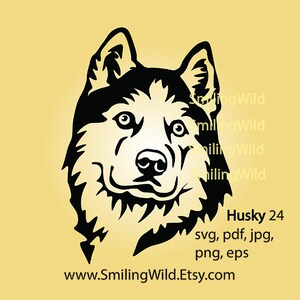 Husky Design Png Svg Vector Art Graphic Printable Siberian Husky Clip ...