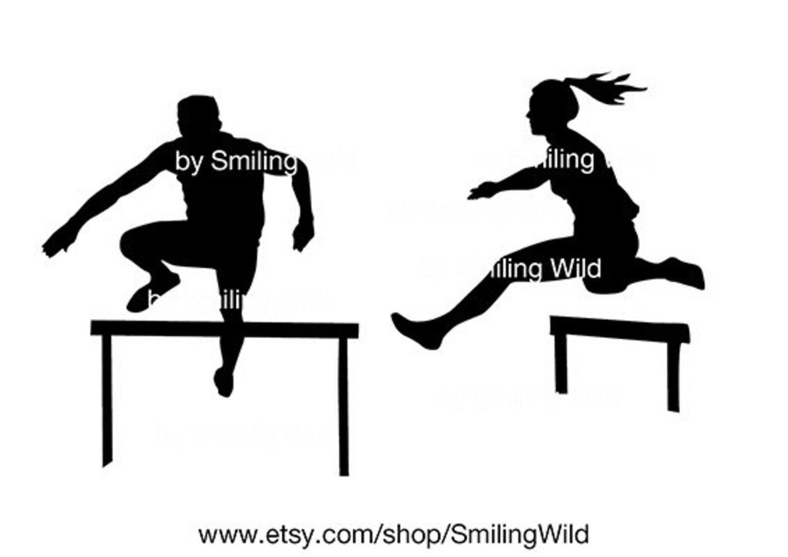Hurdling Svg Atheltics Cut File Silhouette Runner Hurdles - Etsy
