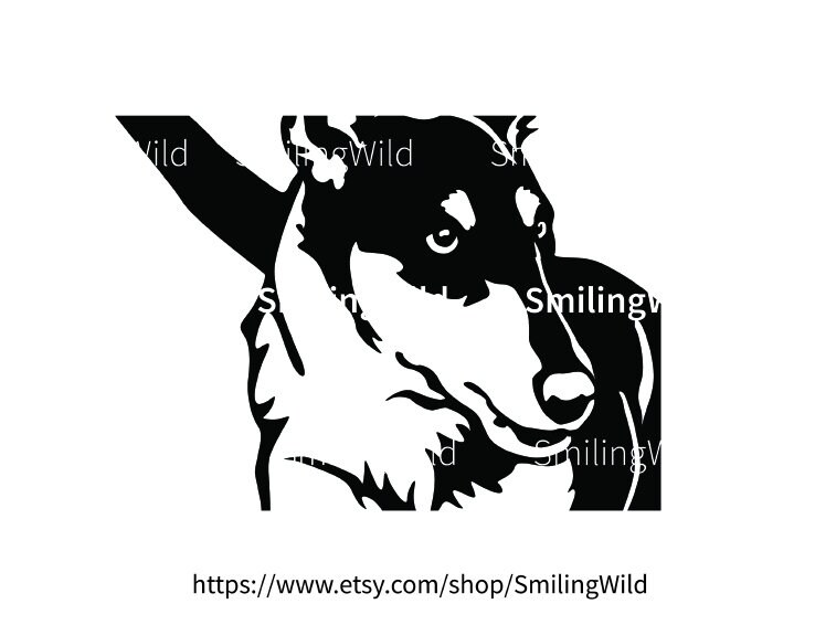 Smooth Collie Svg Clip Art Cuttable Vector Graphic Art - Etsy