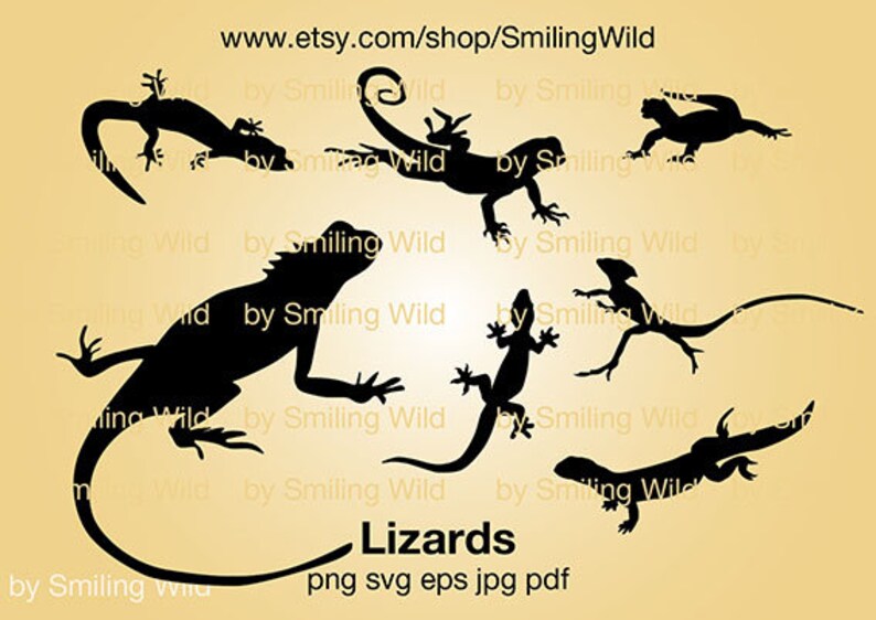 Lizard Svg Cut File Clipart Cuttable for Cricut Running Lizard - Etsy