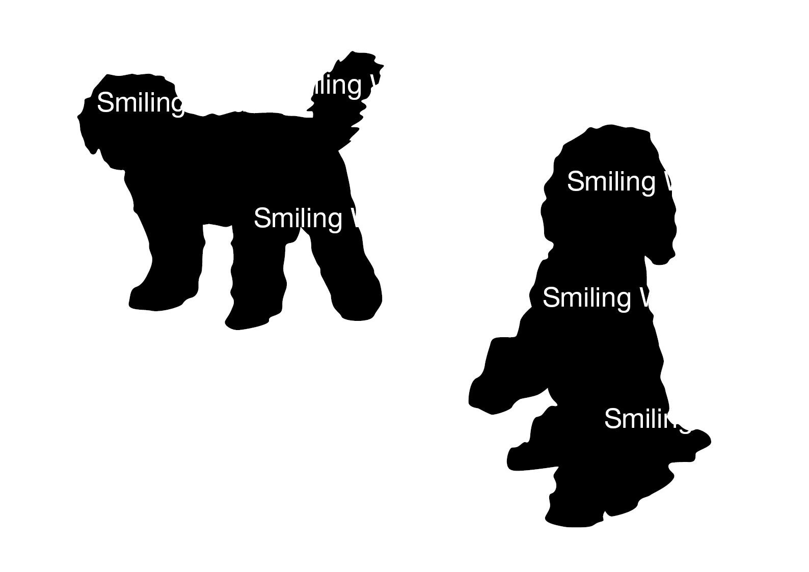 Labradoodle Silhouette Svg Dog Vector Graphic Art Labradoodle - Etsy