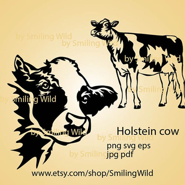 Holstein Svg - Etsy