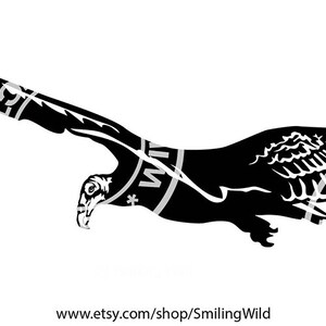 Turkey Vulture Flying Bird Svg Clip Art Vector Graphic Art - Etsy