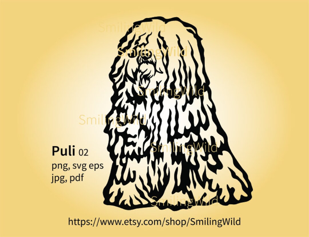 Puli Dog Svg Vector Graphic Image, Clip Art, Puli Cut File Cuttable ...
