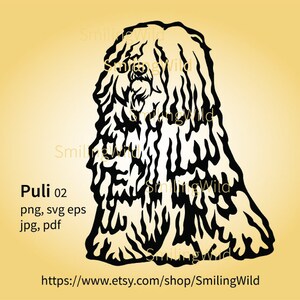 Puli Dog Svg Vector Graphic Image, Clip Art, Puli Cut File Cuttable ...