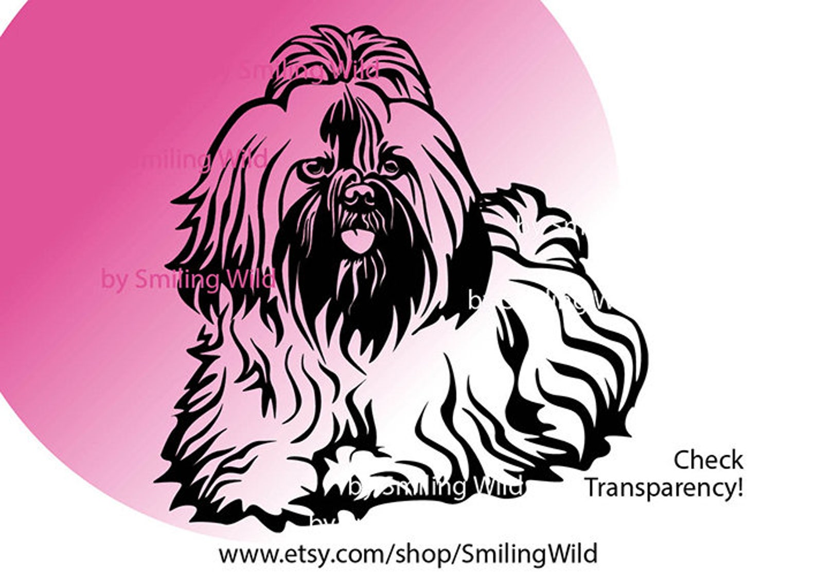 Shih Tzu Svg Vector Art Dog Portrait Cut File Cuttable Graphic - Etsy