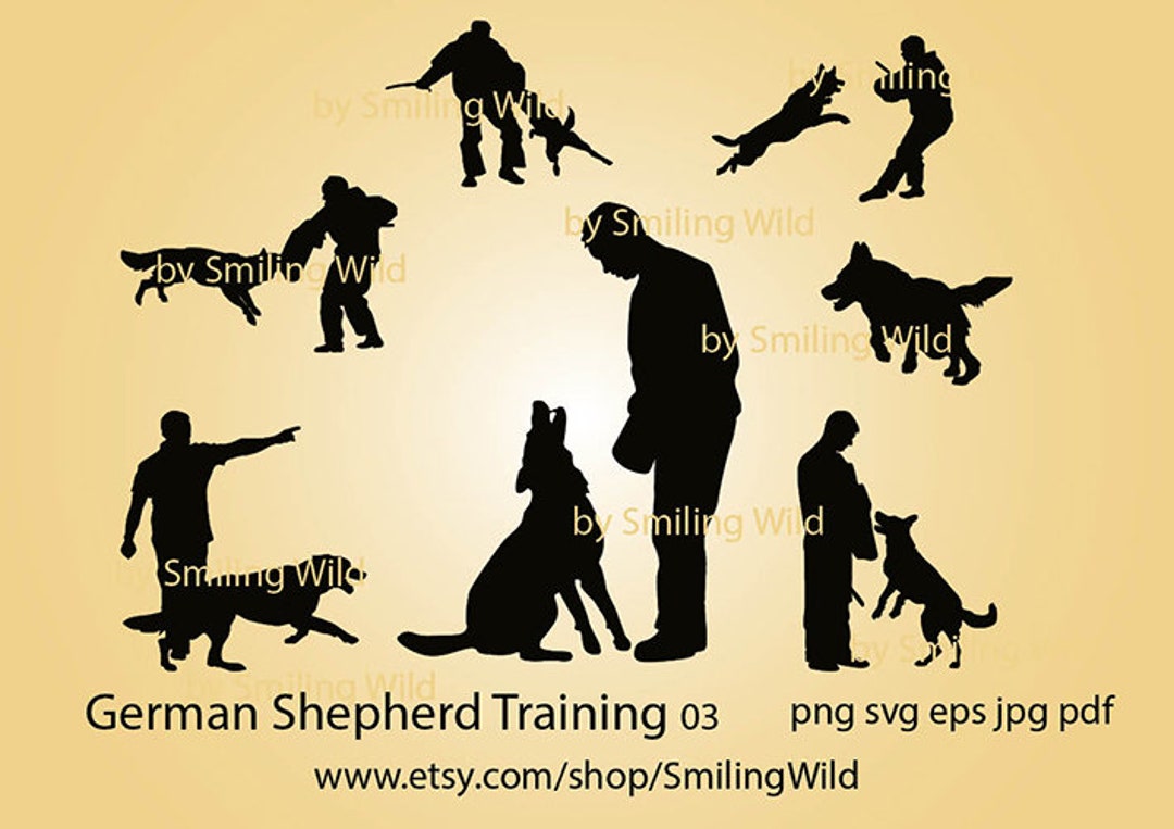 K9 Dog Svg Png Police Dog Silhouette Training Vector German Shepherd ...