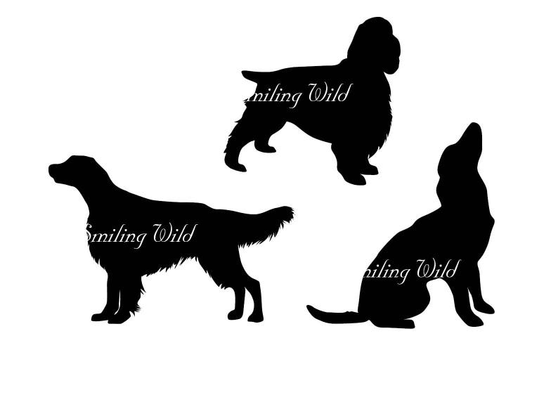 English Springer Spaniel Svg Silhouette Printable Vector - Etsy