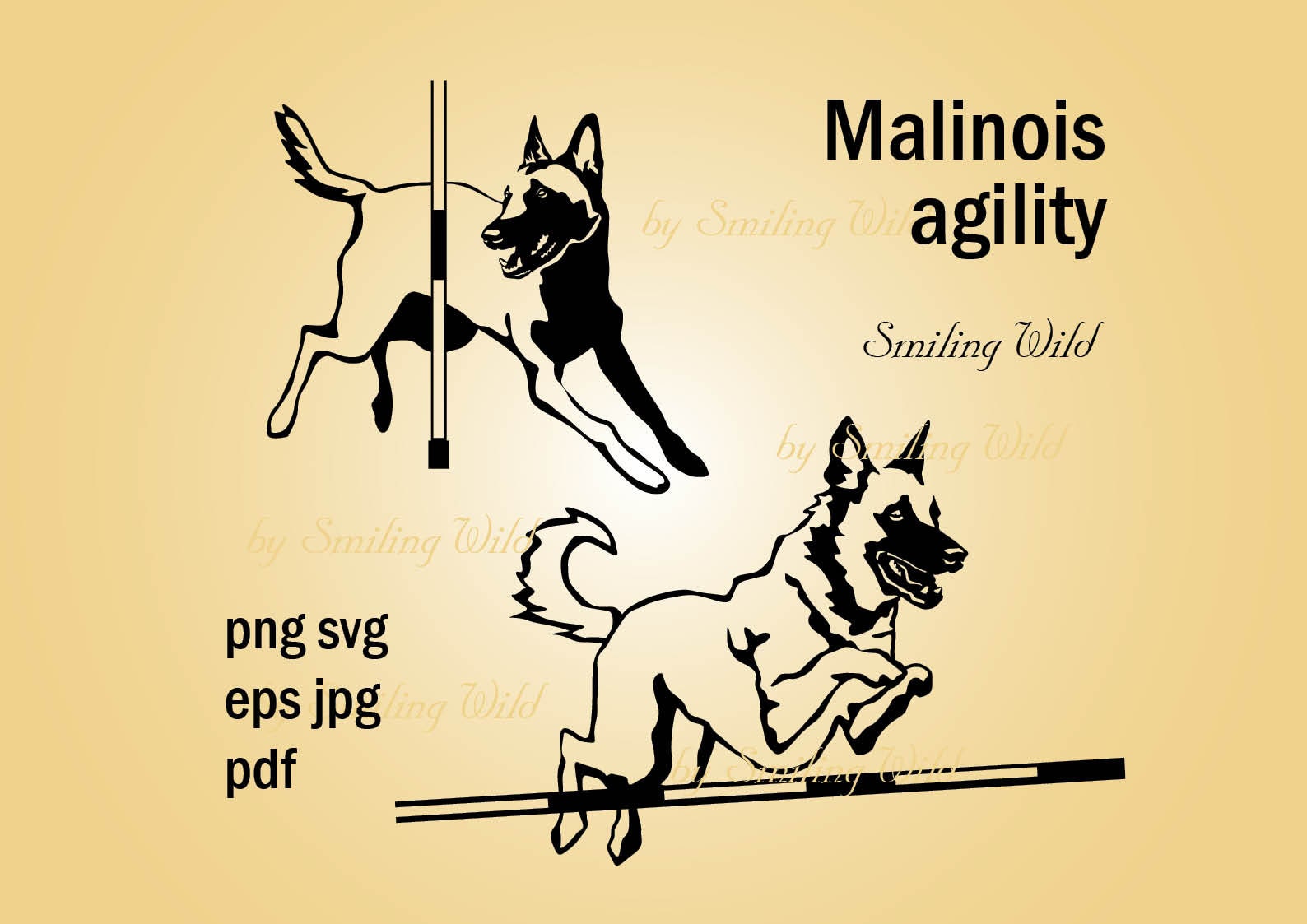 Malinois agility svg dog sport vector graphic art png clipart | Etsy