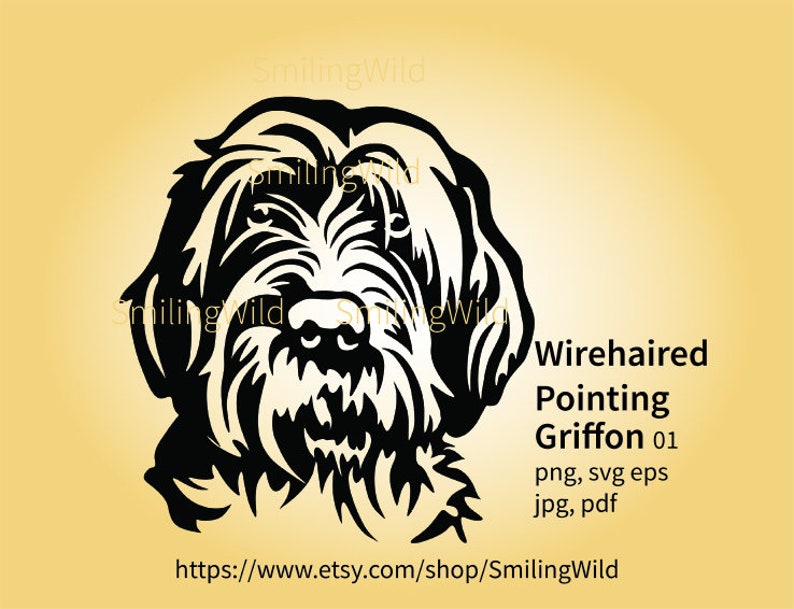 Wirehaired Pointing Griffon Svg Vector Graphic Cuttable Clip - Etsy