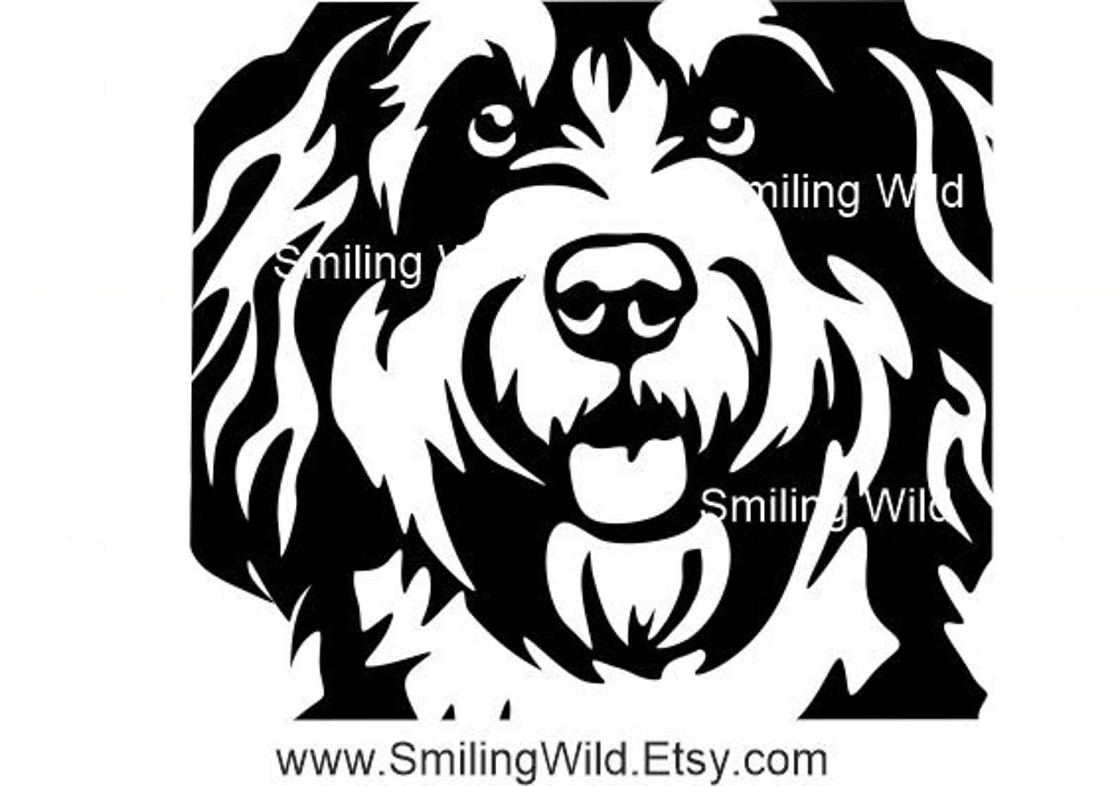 Bernedoodle Dog Svg Vector Graphic Cuttable Clip Art Design - Etsy
