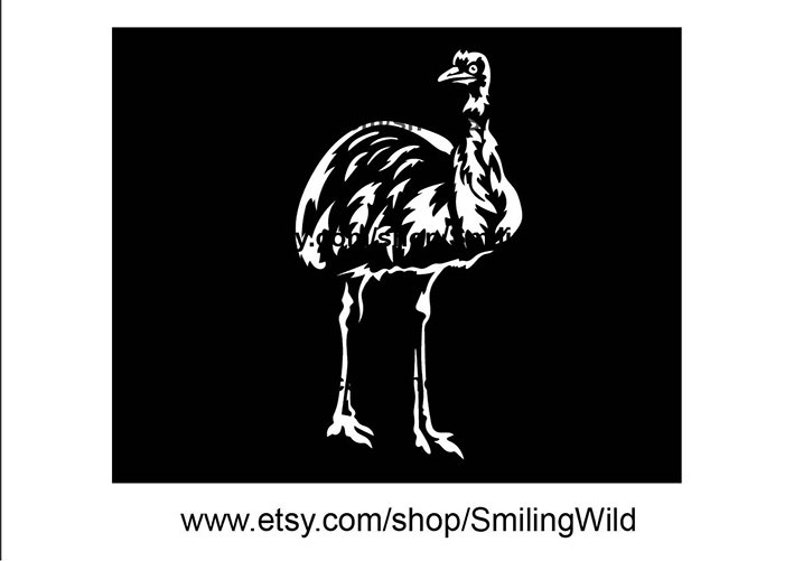 Emu Svg Vector Graphic Australia Wild Animal Cuttable Clip - Etsy