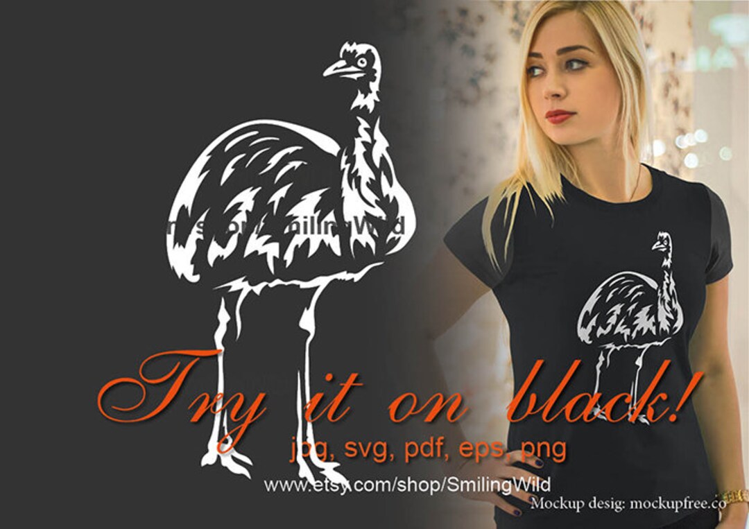Emu Svg Vector Graphic, Australia Wild Animal Cuttable Clip Art ...