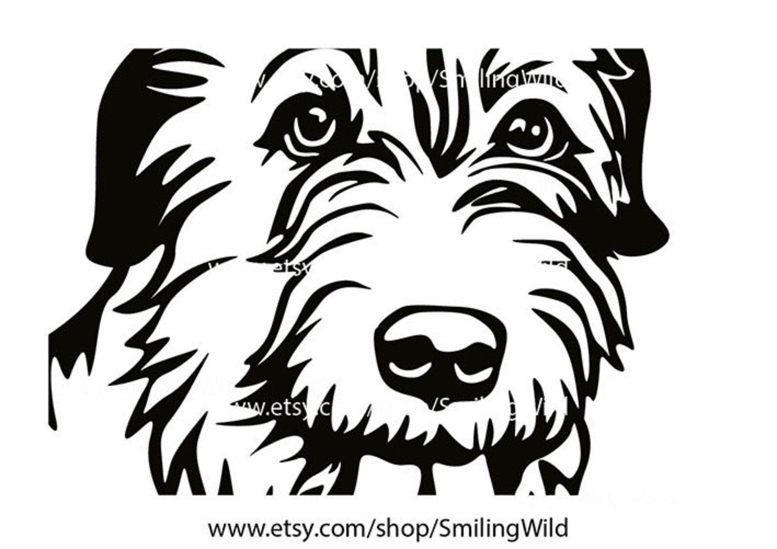 Irish Wolfhound /06/ Svg Portrait Cute Dog Vector Grapahic Art - Etsy UK