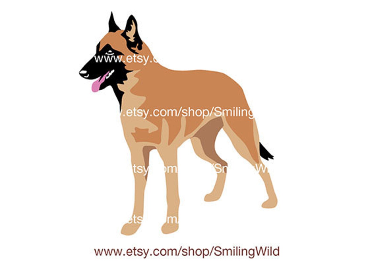 Belgian Shepherd Svg Vector Clipart Dog Cartoon Malinois Svg Laekonois ...