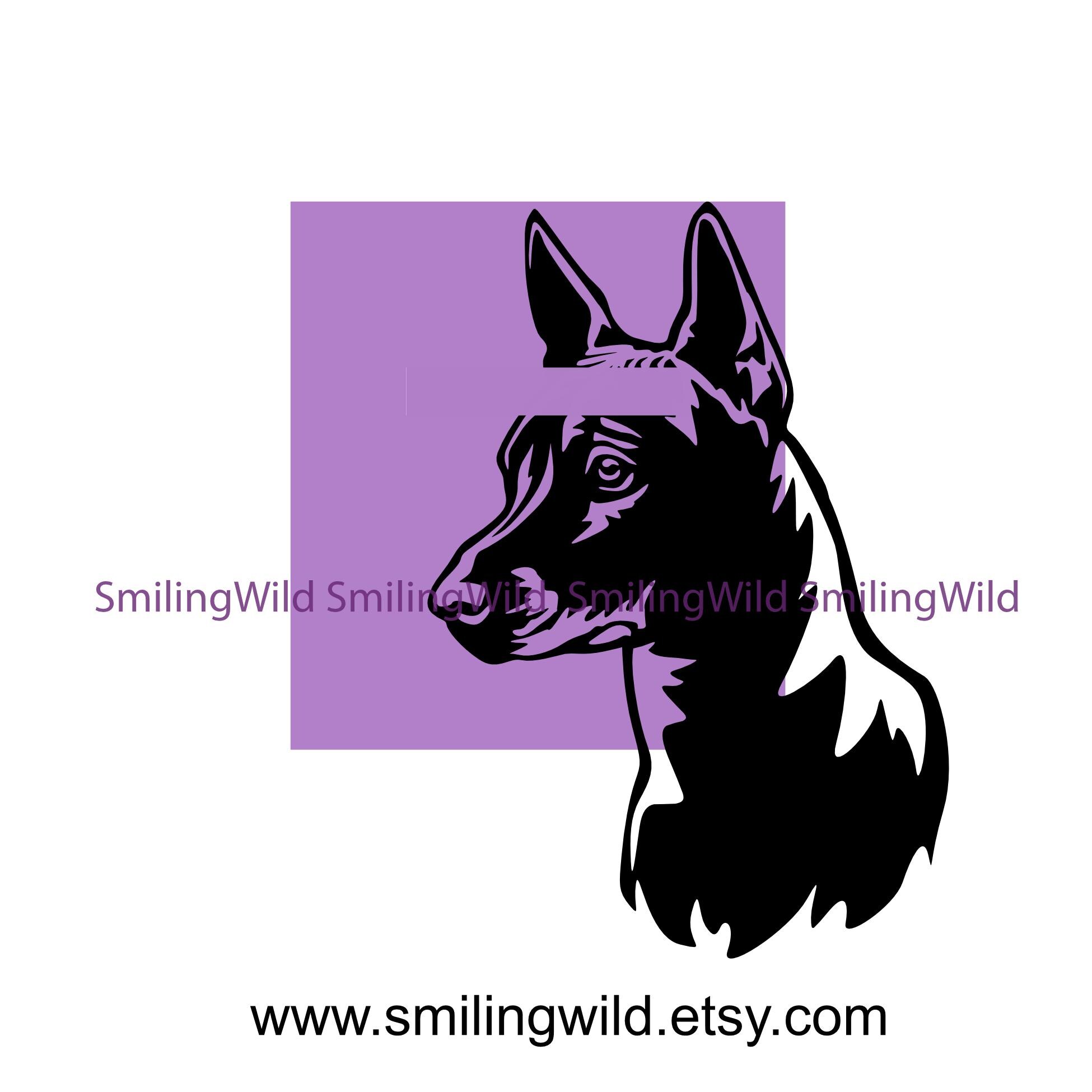 Xoloitzcuintle Dog SVG & PNG, DXF Xolo Clipart – Realistic Black ...