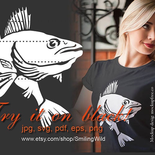 DXF File walleye - Etsy