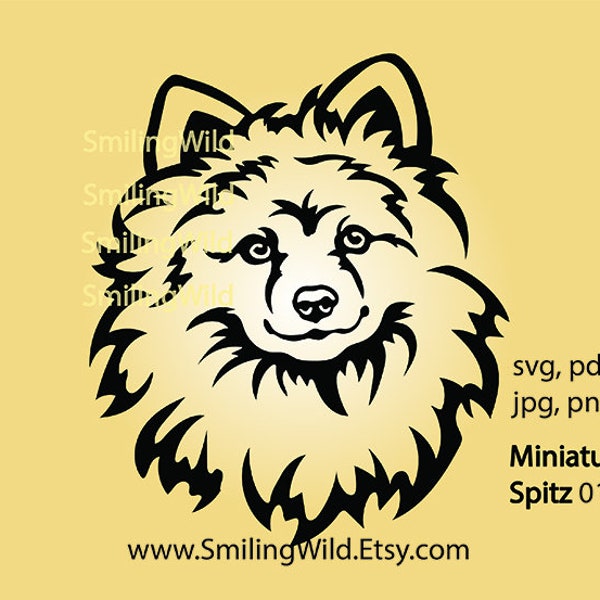 Miniature Spitz Svg - Etsy