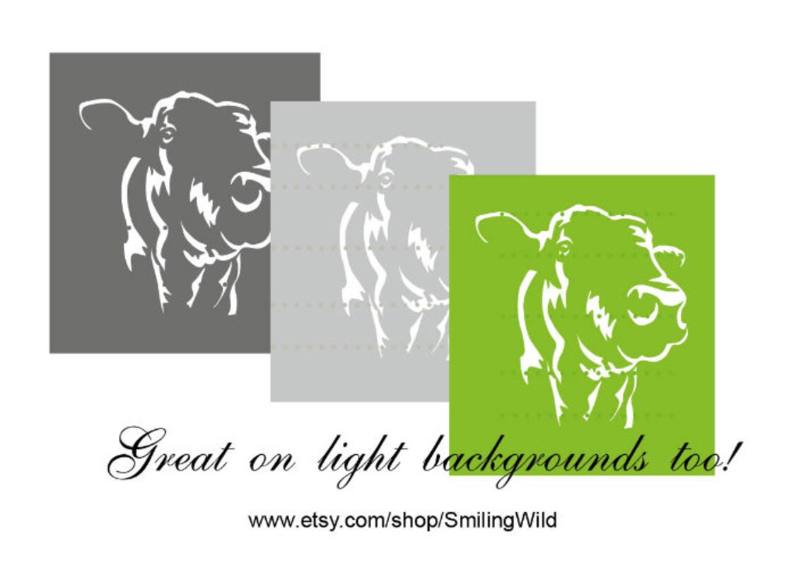 Black Angus Bull Svg Face Clip Art Vector Graphic Black - Etsy